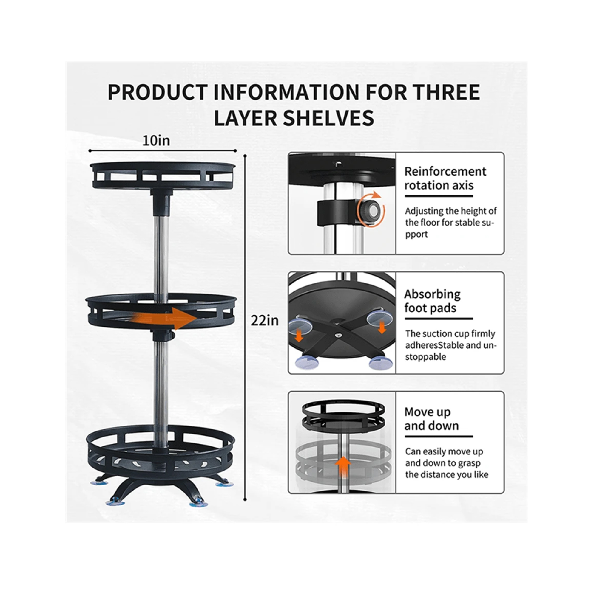360° Rotating Storage Rack Organiz - Prime Home
