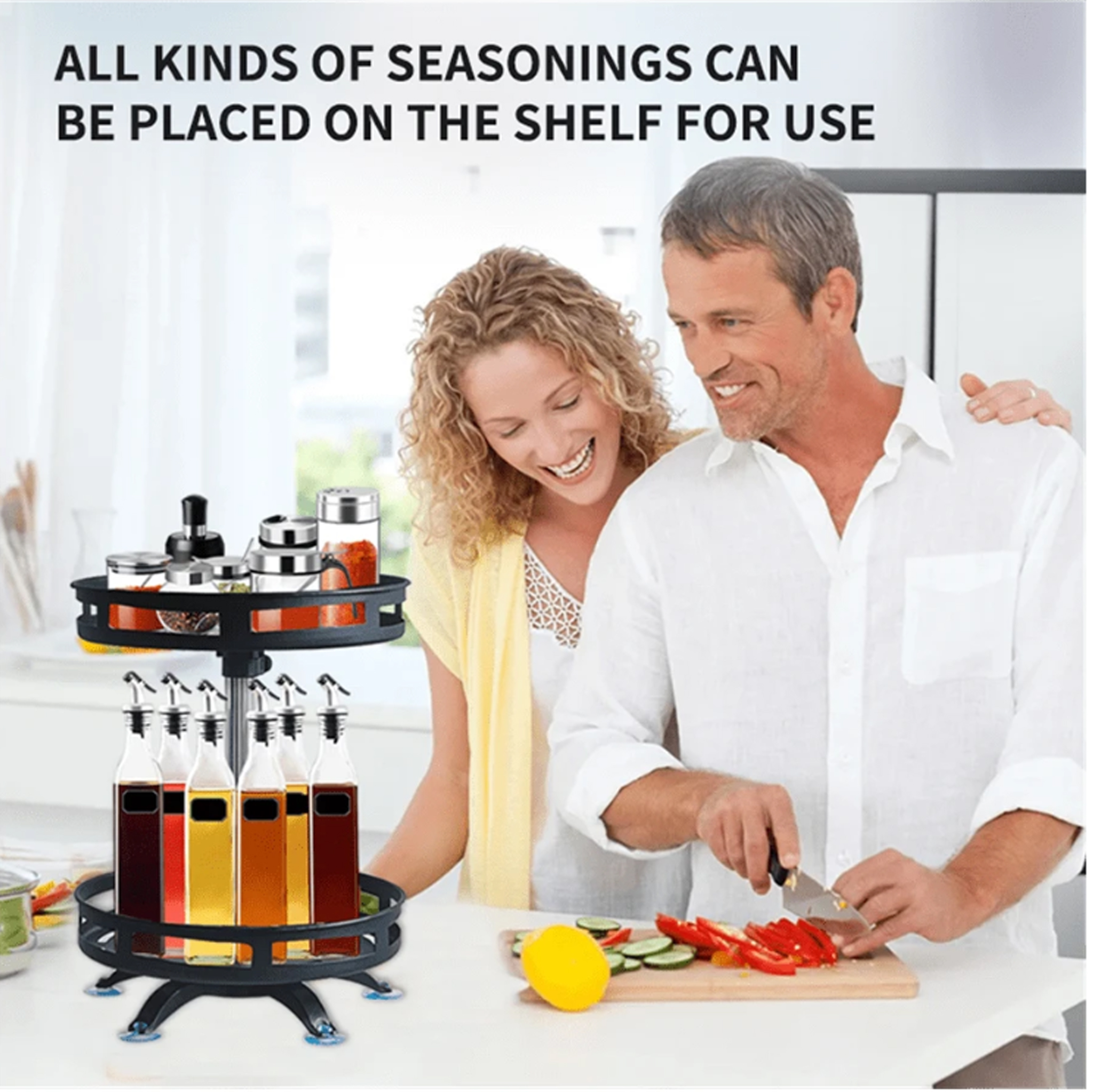 360° Rotating Storage Rack Organiz - Prime Home