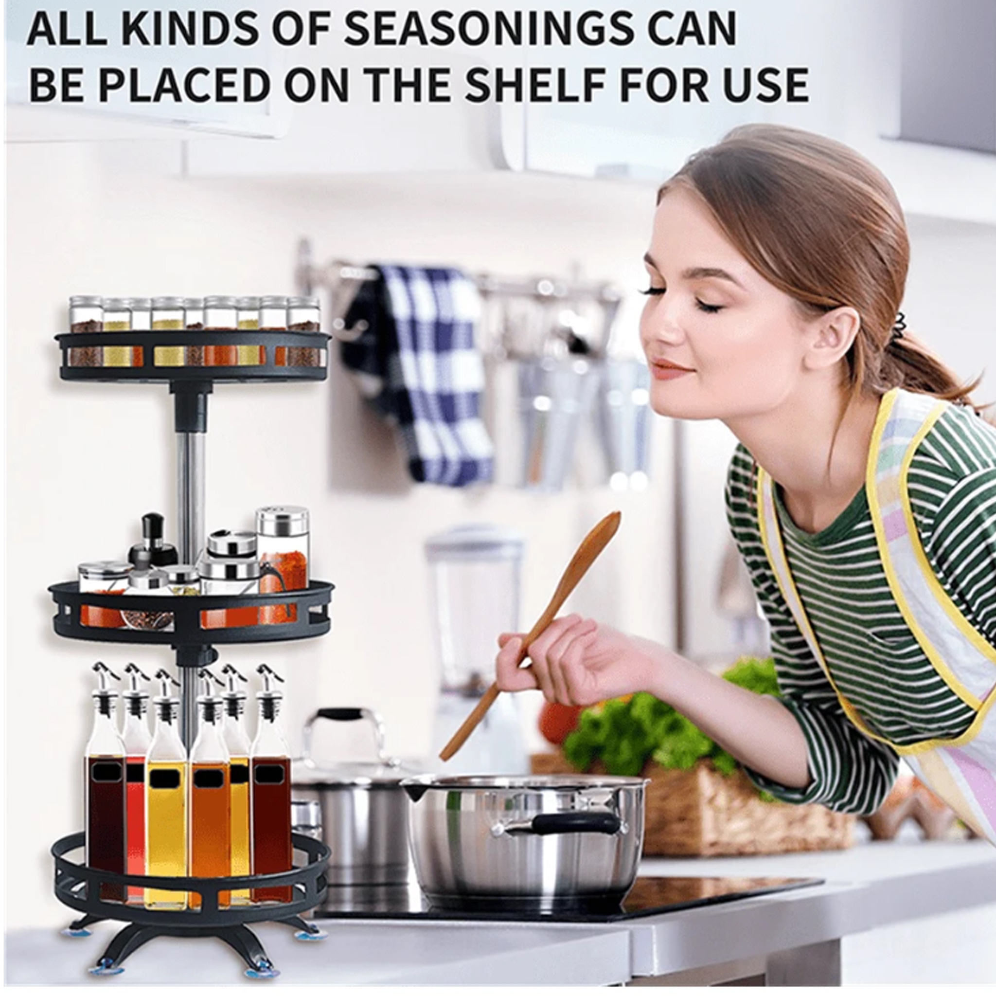 360° Rotating Storage Rack Organiz - Prime Home